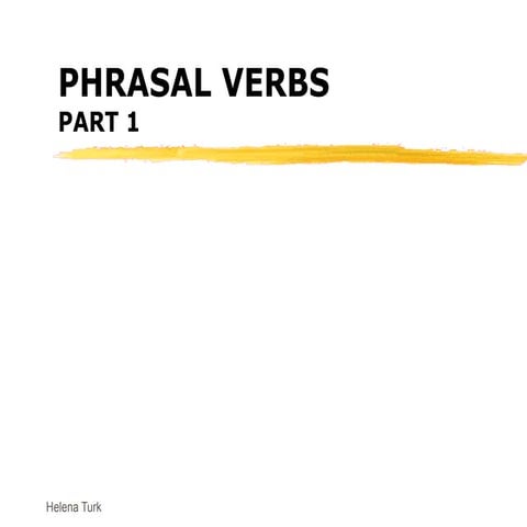Phrasal verbs | PPTX