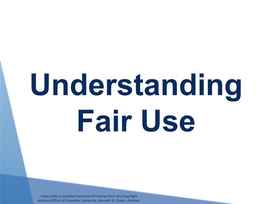 Fair Use Copyright Laws (An intro...) | PPT