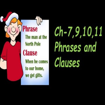 PHRASES AND CLAUSES | PPT