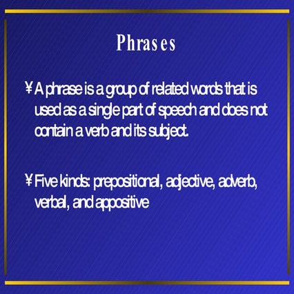 Phrases And Clauses Grammar1.15