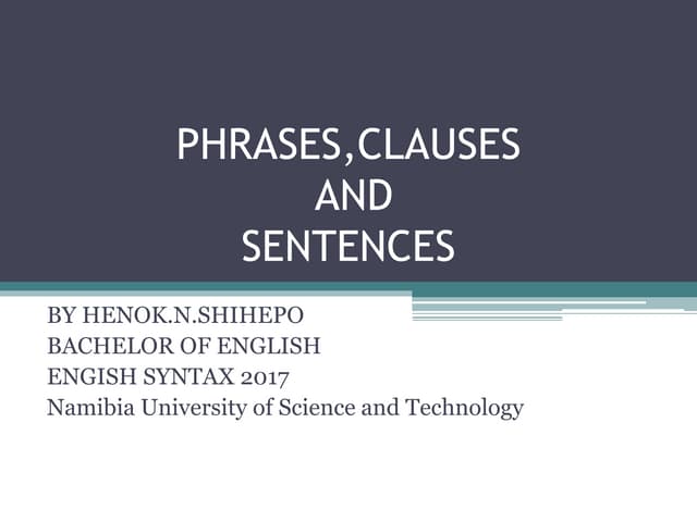 Sentence Vs. Fragment | PPT