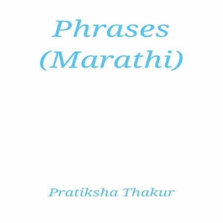 Phrases (Marathi) | PDF