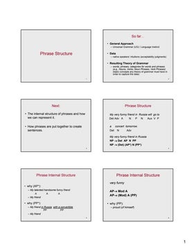 Phrase Structure Rules | PPT