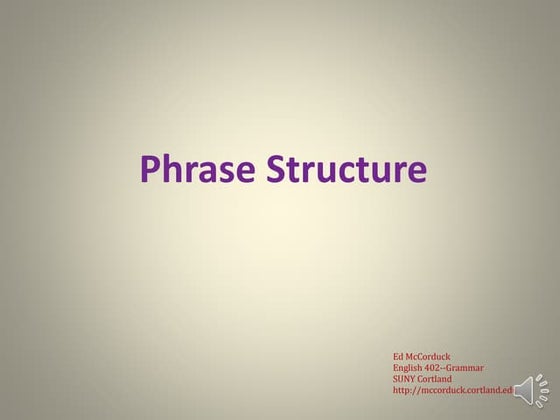 Verb Phrases | PPTX