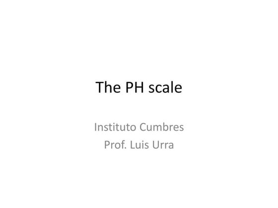 pH | PPTX | Chemistry | Science