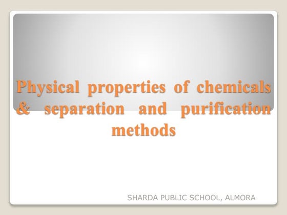 Separation of Mixtures | PPT | Chemistry | Science