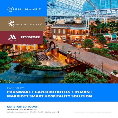 Phunware and Gaylord Hotels Case Study 2024 | PDF