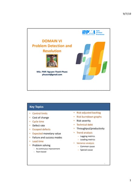 PMI-ACP: Domain 7 Continuous improvement-v2.2_lite_2 | PDF