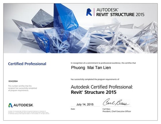 Autodesk_Revit_Architecture_2015_Certified_Professional_Certificate | PPT