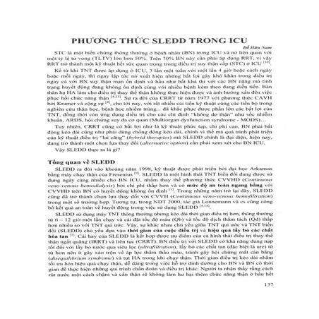 PHƯƠNG THỨC SLEDD TRONG ICU | PDF