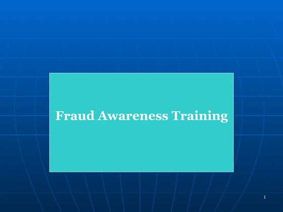 Introduction to Fraud | PPT