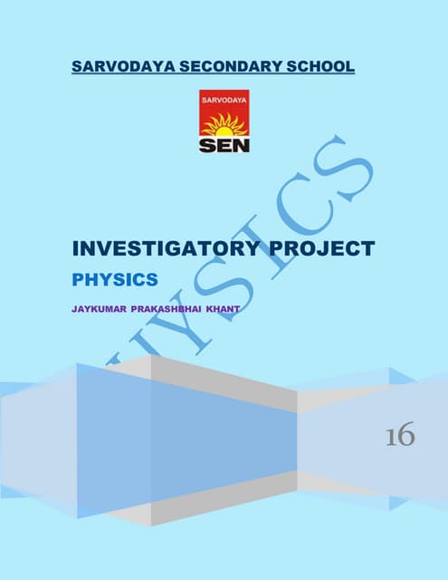 Transformer(Class 12 Investigatory Project) | PDF | Physics | Science