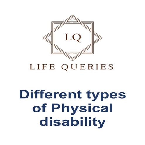 Different types of Physical disability | PDF