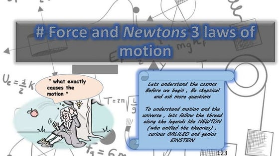Distinction of Newton's First law and Galileo's Assertion | PPTX