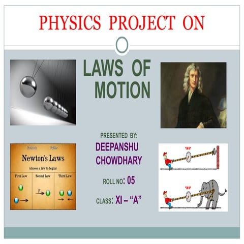 Newton's Laws of Motion | PPT