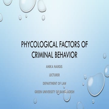 Phycological factors of criminal behavior.pptx
