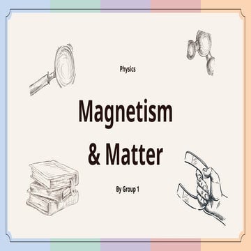Magnetism and matter - Introduction and basic info | PPTX