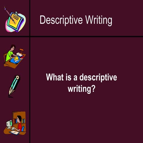 Year 7 Week 1 - Descriptive writing.pptx