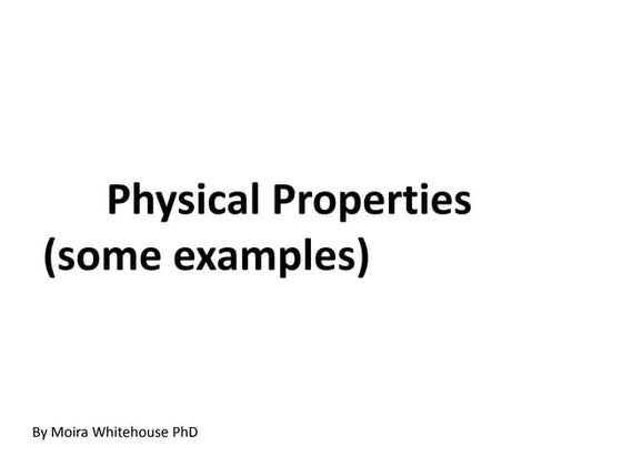 Materials and their properties presentation | PPTX