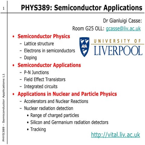 PHYS389-lecture1.ppt about semiconductors | PPT