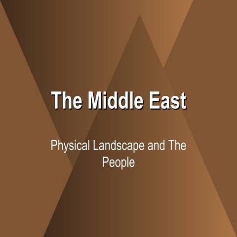 Physical Middle East | PPT