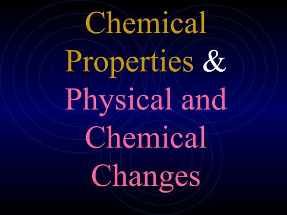 Physical vs chemical | PPT