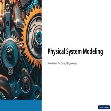 Physical-System-Modeling for Controls Engineering | PPTX