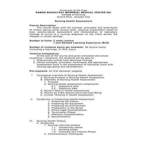 Physical assessment exam study guide | PDF