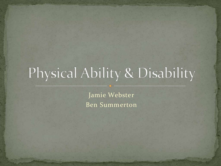 Physical Ability Disability physical-ability-disability