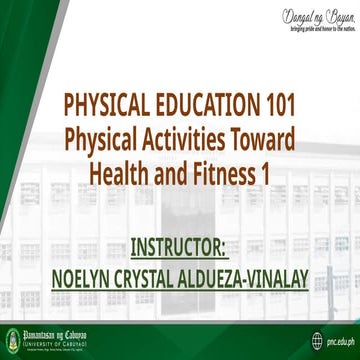 Physical Activities Toward HealthFitness | PPT