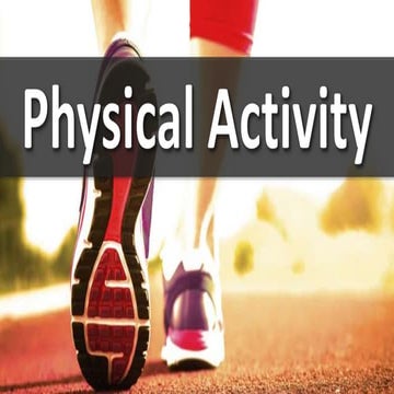 Physical Activity and Inactivity | PPTX