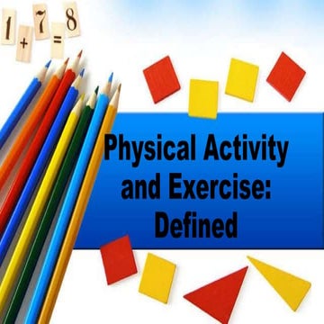 Physical Activity and Exercise-L1.pptx | Running and Jogging | Fitness ...