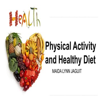 Physical activity and healthty diet | PPT