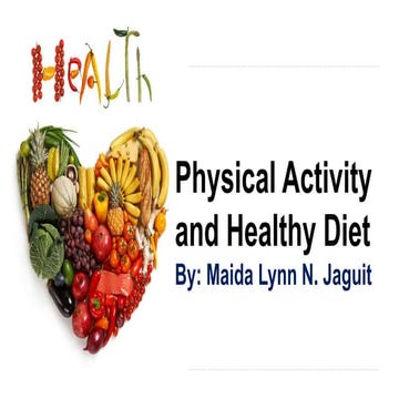 Physical activity and healthy diet | PPTX