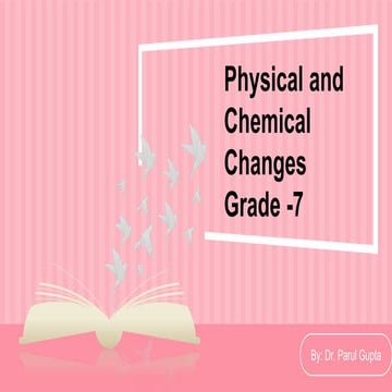 Physical and chemical change | PPT