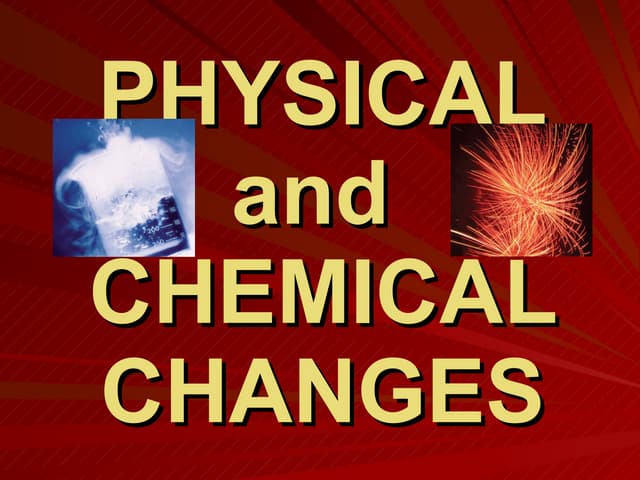 Chemical Changes | PPTX