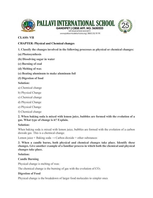Class 7th Chapter 6 PHYSICAL AND CHEMICAL CHANGES.pptx