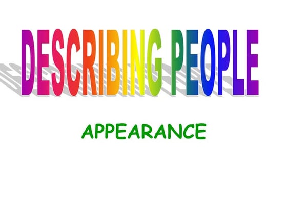 describing physical appearance | PDF