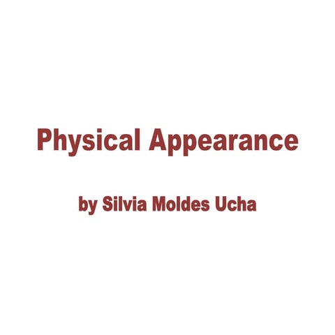 Physical appearance | PPTX