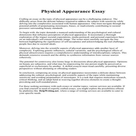 Physical Appearance Essay.pdf