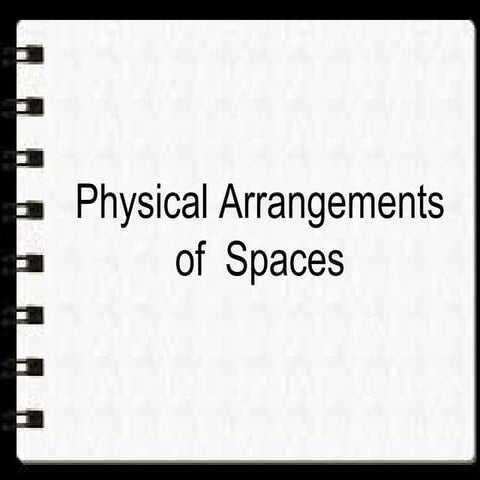 Physical arrangements of spaces | PPT