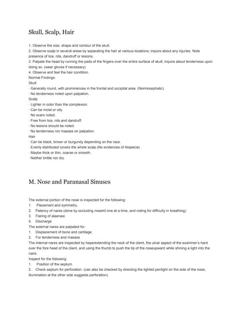 ENT NURSING ASSESSMENT | PPTX