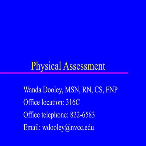 Physical assessment 1 (5) | PPT