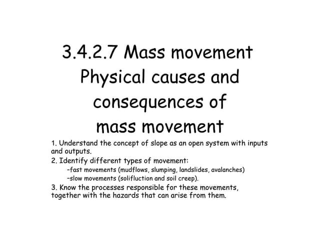Slope, processes & development lesson 8 | PPTX
