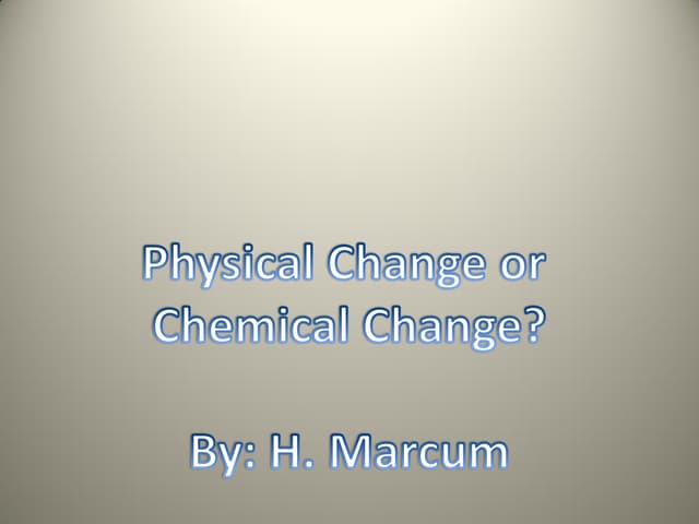 Changes in matter - Science grade 5 | PPTX