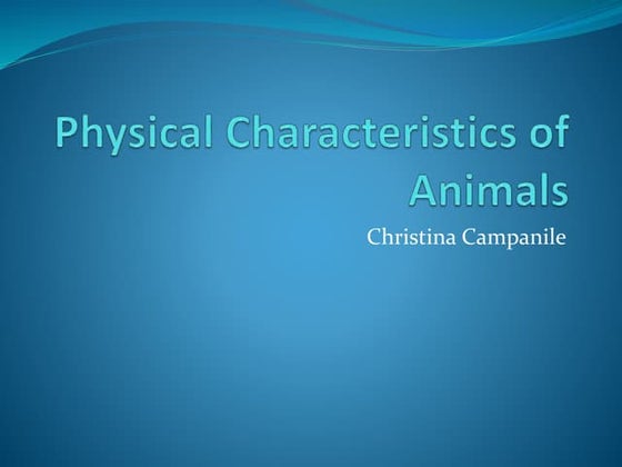 Animals presentation | PDF