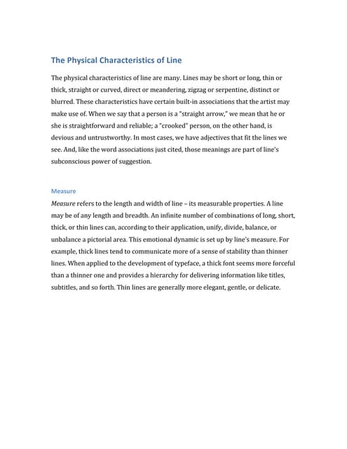 Elements of Art: LINE | PPT