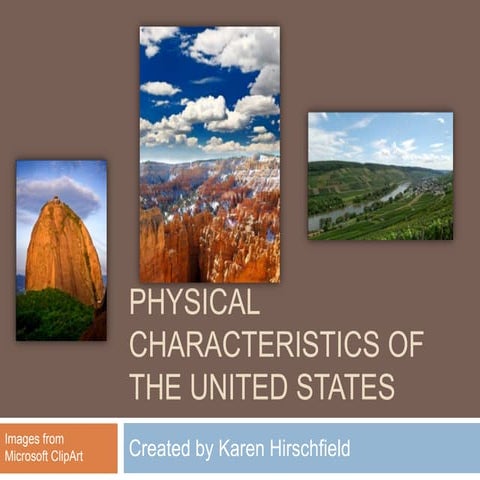 Physical characteristics of the United States power point | PDF
