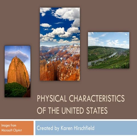 Physical characteristics of the United States power point | PDF