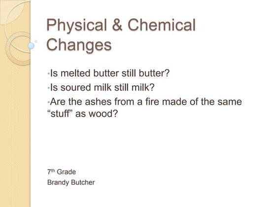 Lesson plan changes in matter | DOCX